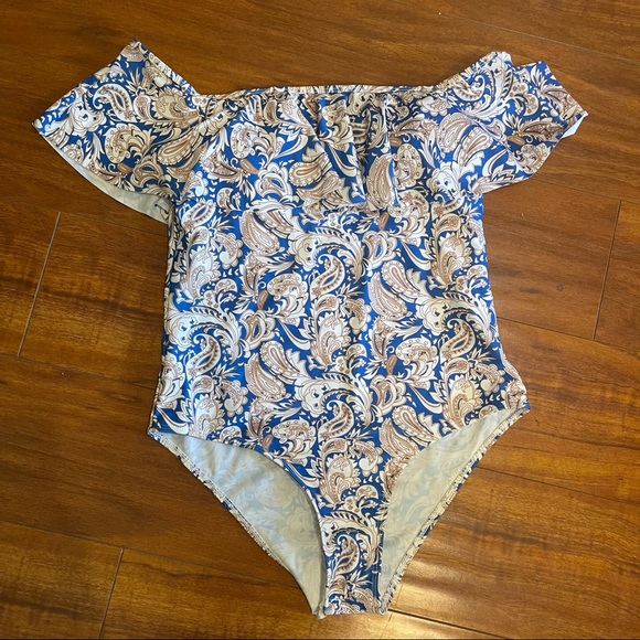 Swim | Off Shoulder Ruffle Swimsuit | Poshmark